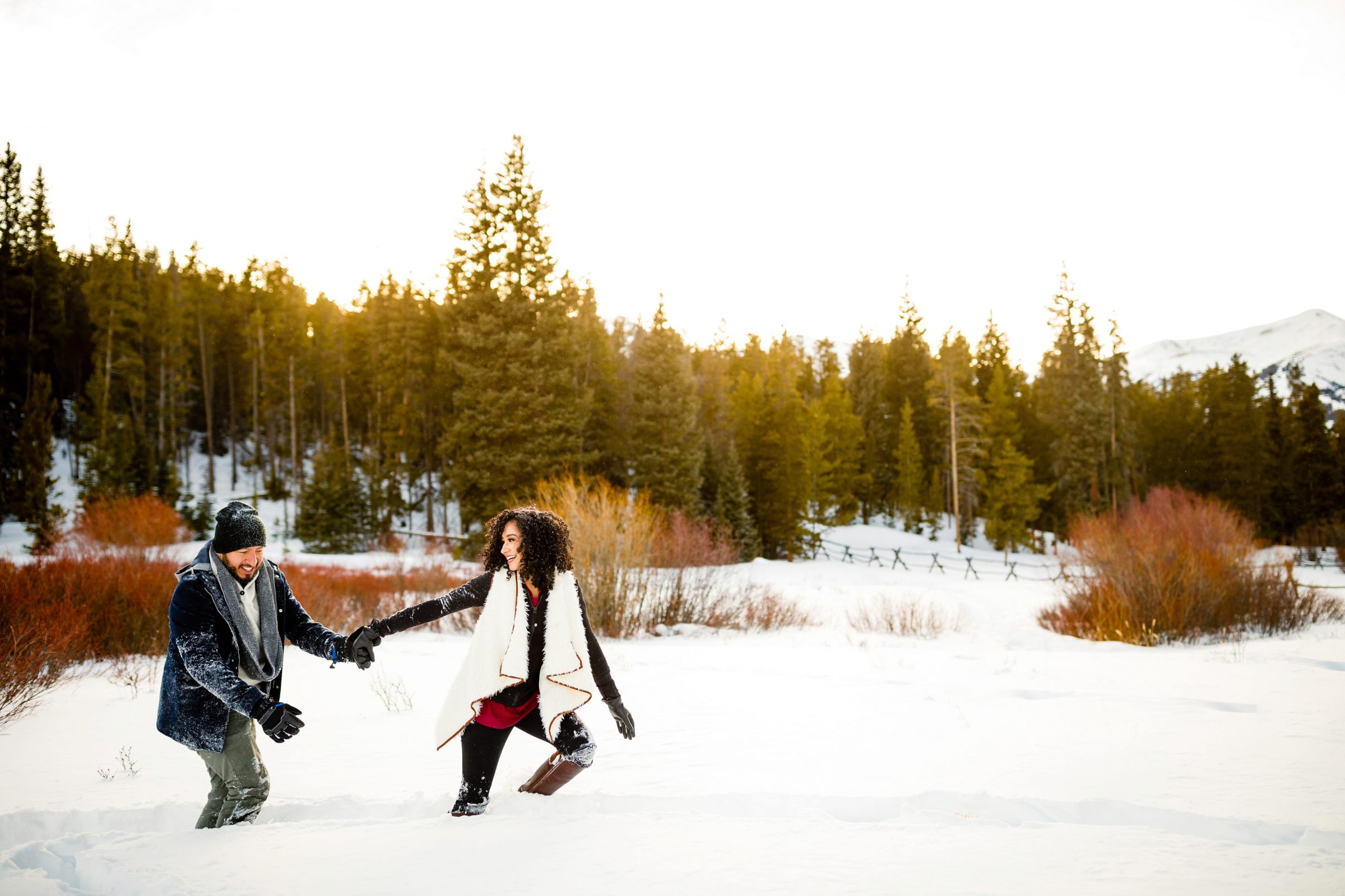 Robert & Elizabeth's Boreas Pass Winter Engagement - Top Colorado ...