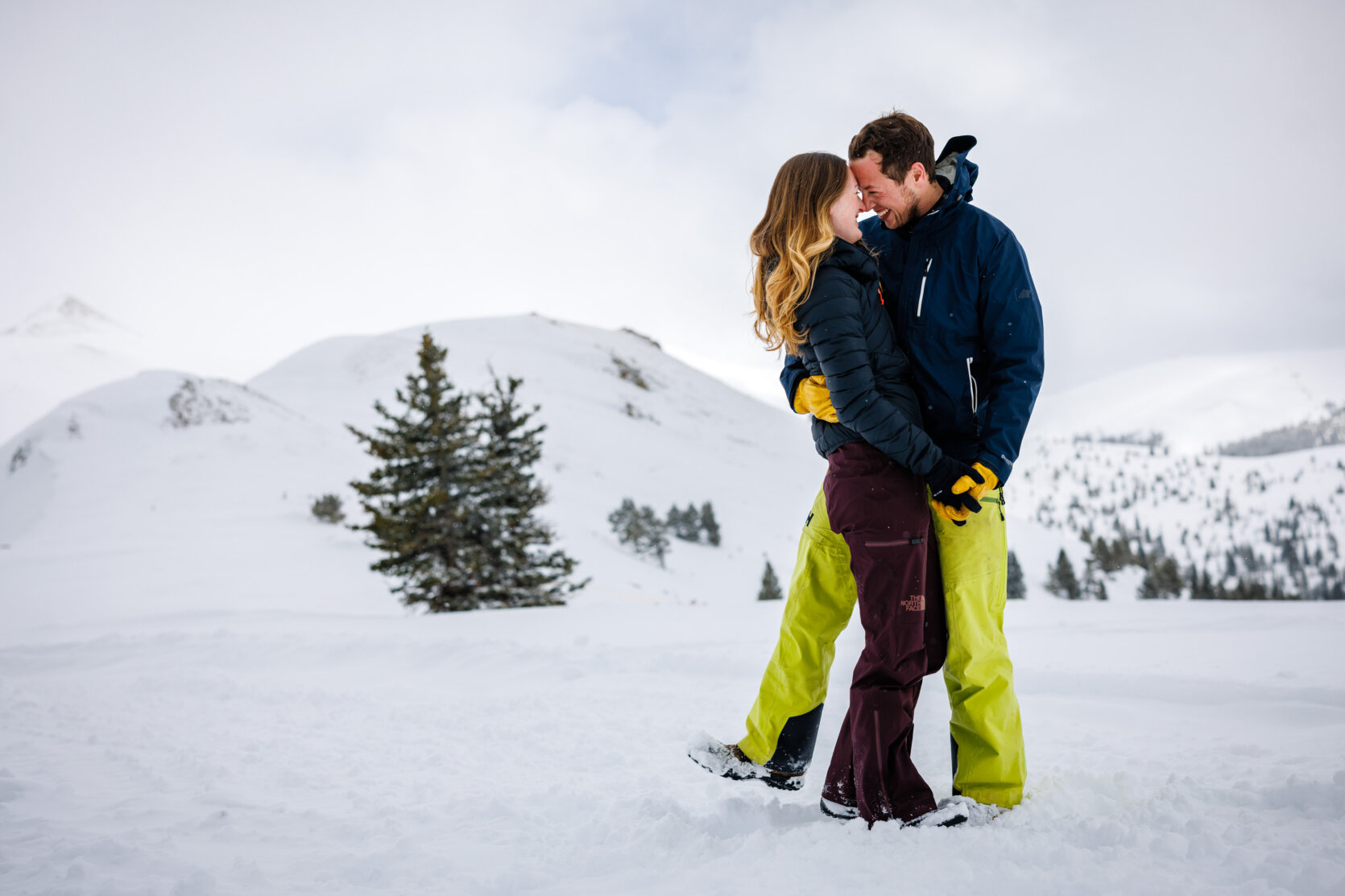 Blake & Lauren's Engagements Backcountry Skiing on Shrine Pass - Top ...